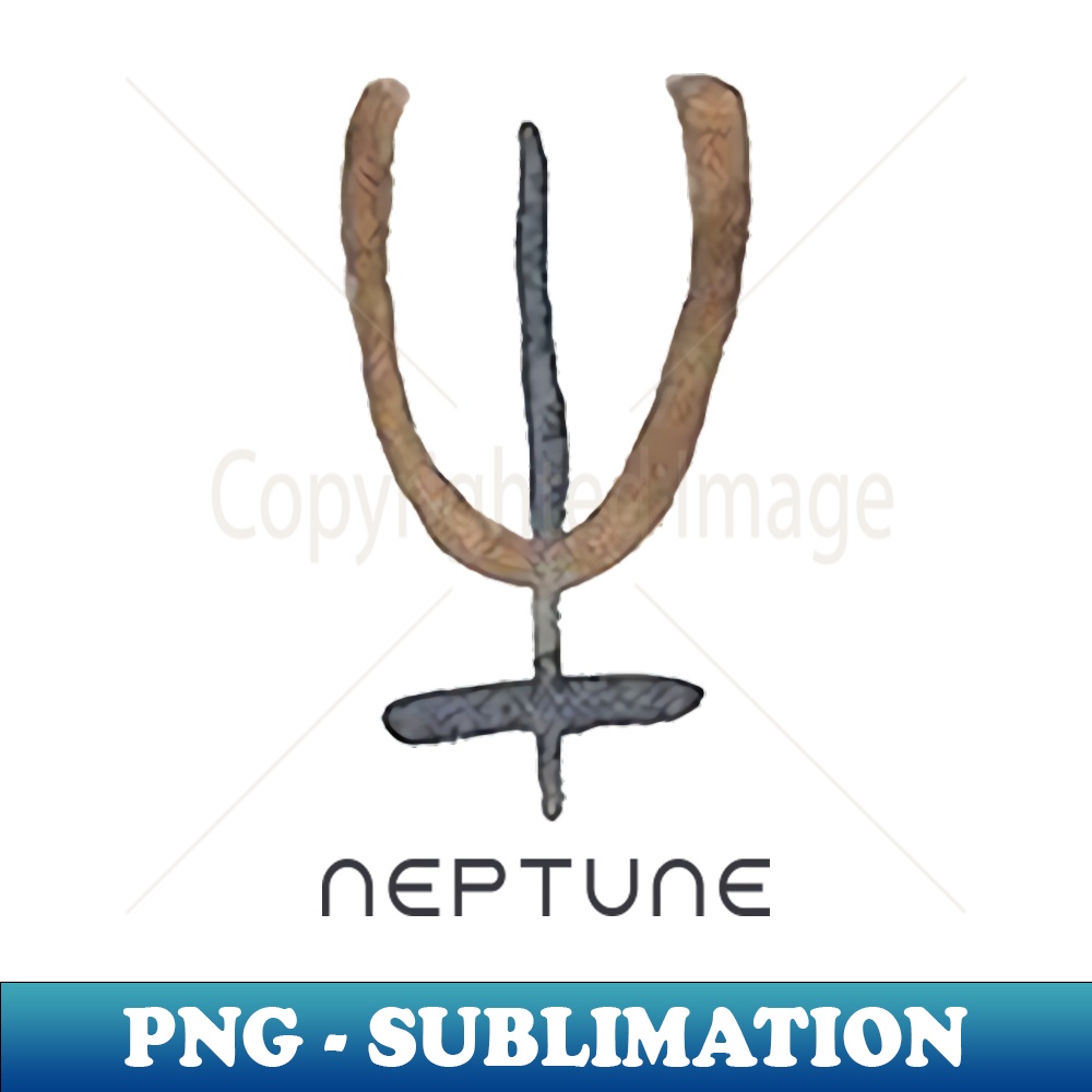 NEPTUNE - WATERCOLOR SOLAR SYSTEM SYMBOL - Modern Sublimatio | Inspire ...