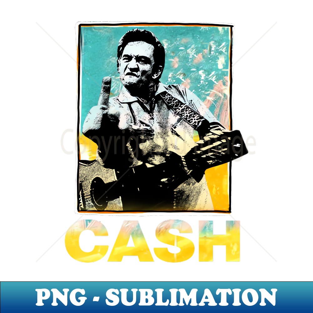 JONNY CASH Iconic JAMS007 Artwork - High-Resolution PNG Su - Inspire Uplift