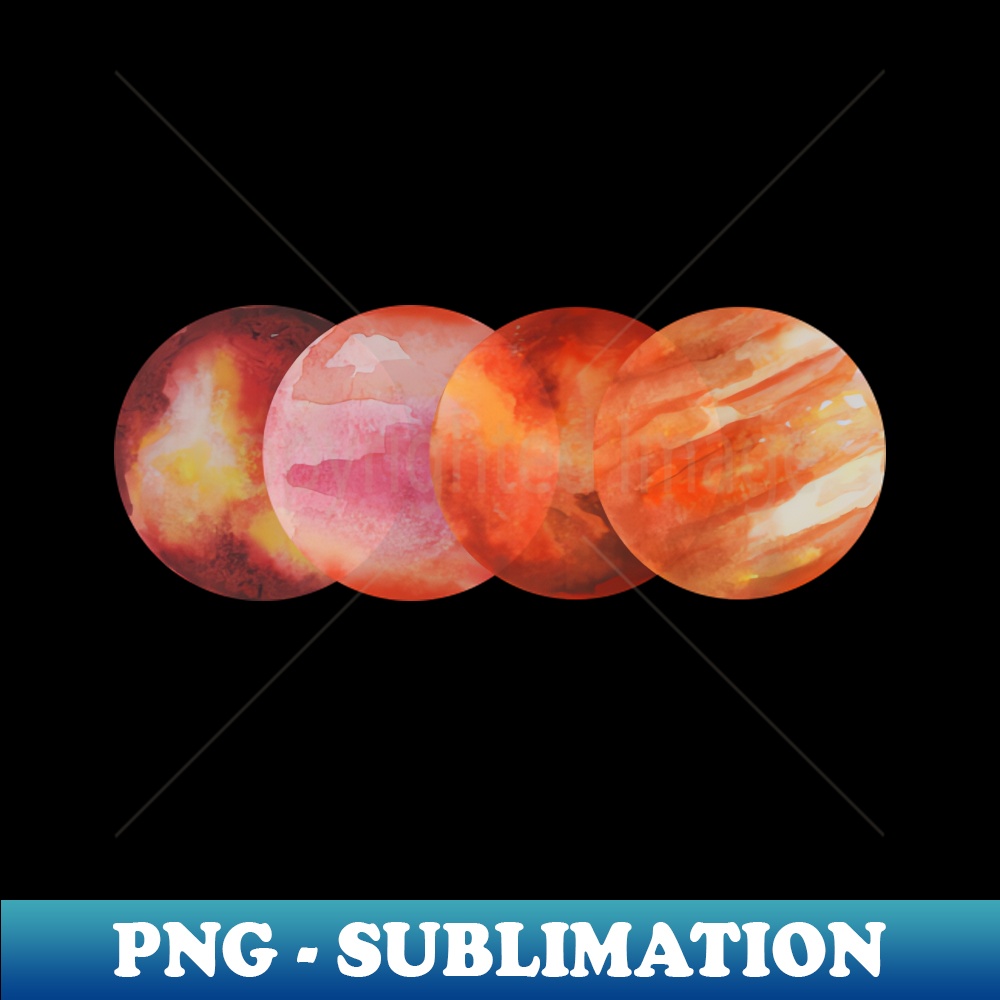 Red Planets From Outer Space - Instant Sublimation Digital D | Inspire ...