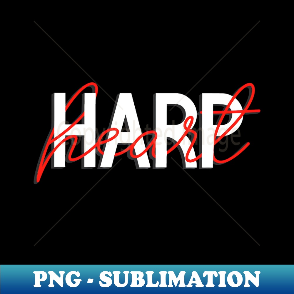 Harp Heart - PNG Transparent Digital Download File for Subli | Inspire ...