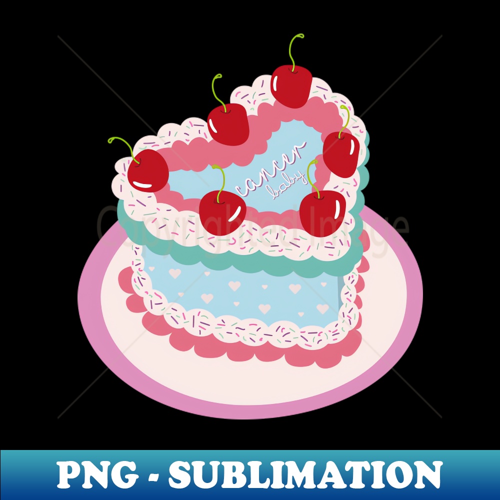 Cancer Baby Heart Cake Design - Artistic Sublimation Digital | Inspire ...