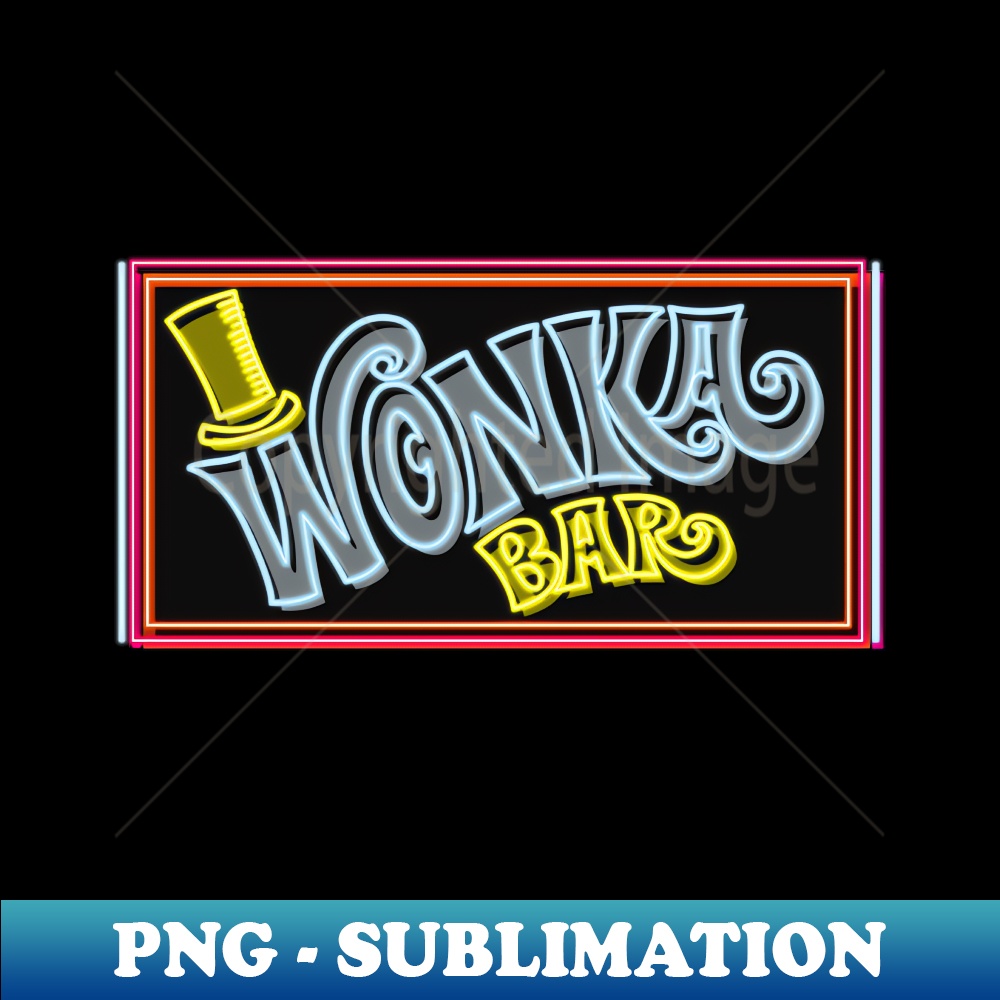 Wonka bar neon color - Signature Sublimation PNG File - Enha | Inspire ...