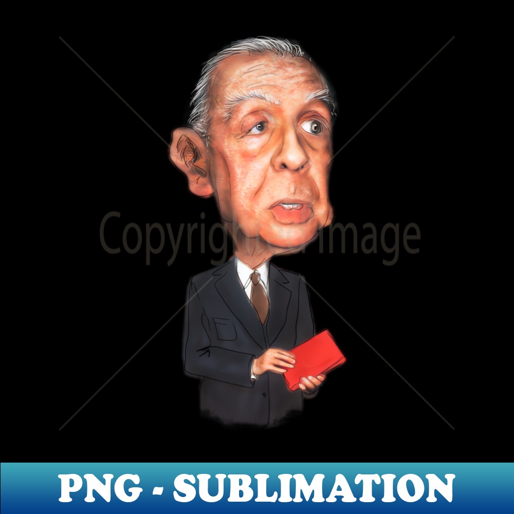 Jorge Luis Borges - Caricatura - Professional Sublimation Di | Inspire ...