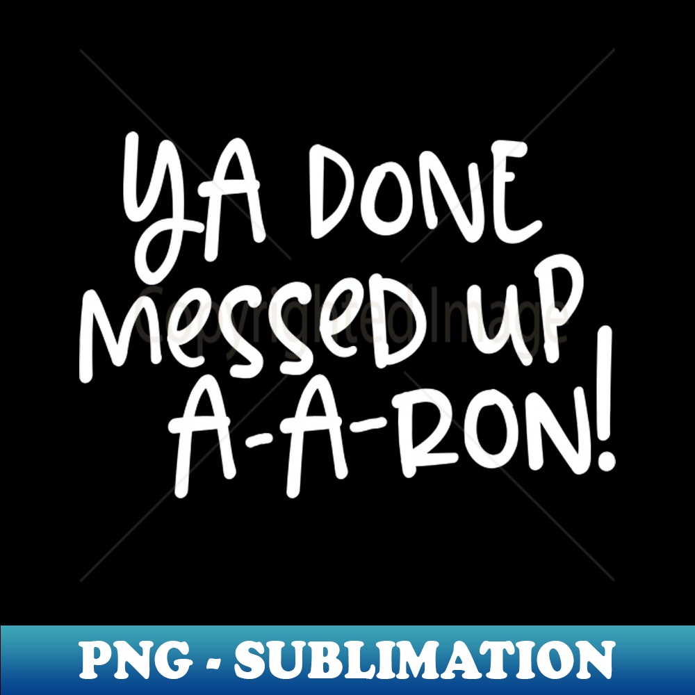 A-A-Ron - Digital Sublimation Download File - Vibrant and Ey | Inspire ...