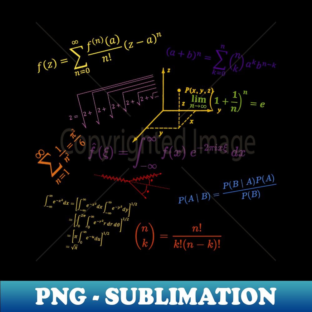 math equations and formulas colored version - PNG Transparen - Inspire ...