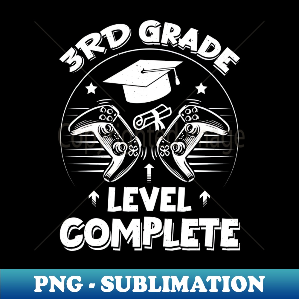 3rd Grade Level Complete - Gamer Graduate - Decorative Subli | Inspire ...