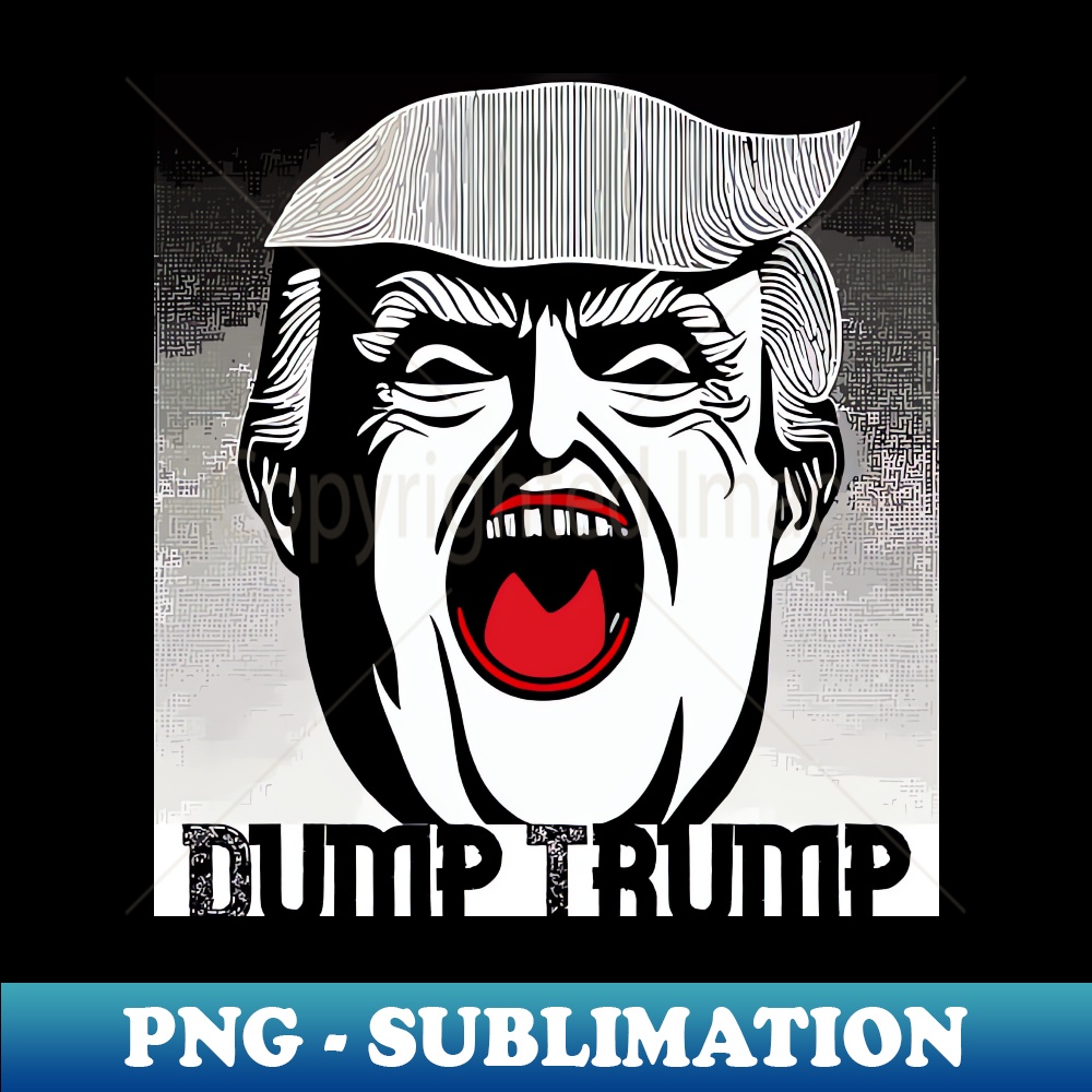 Dump Trump Black and White - Creative Sublimation PNG Downlo | Inspire ...