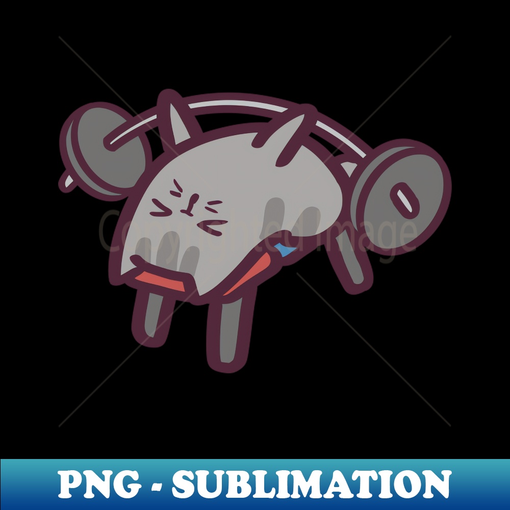 Cute Cat Bench Press - Instant Sublimation Digital Download | Inspire ...