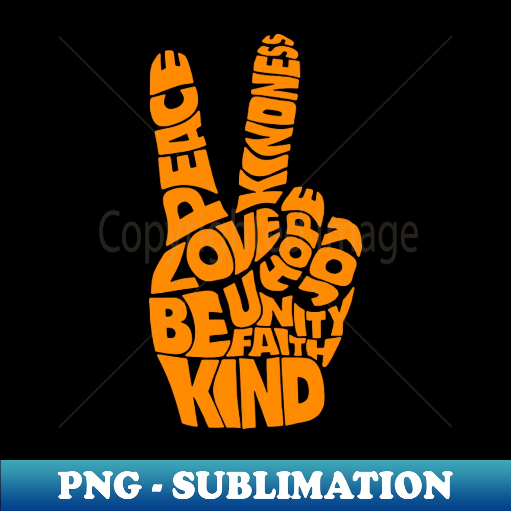 Unity Day Peace Sign Anti Bullying Wear Orange - Premium PNG | Inspire ...