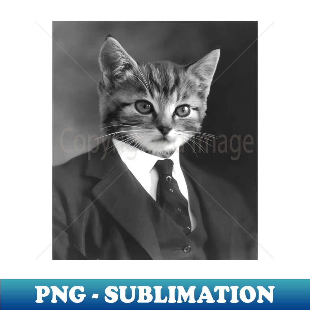 Gentleman Cat - PNG Transparent Sublimation Design - Create | Inspire ...
