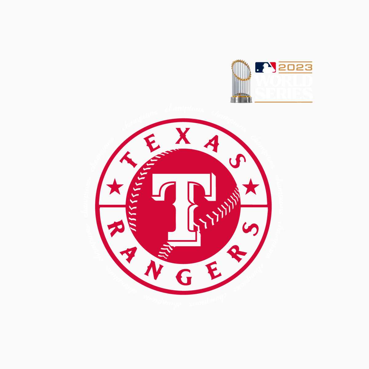 Texas Rangers Baseball Champions PNG Sublimation File | Inspire Uplift