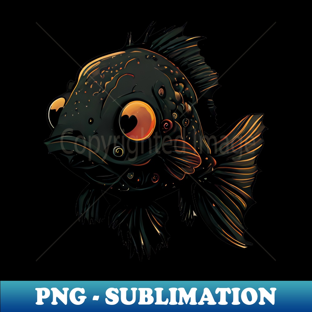 Gold Vibes Color Fish - High-Resolution PNG Sublimation File | Inspire ...