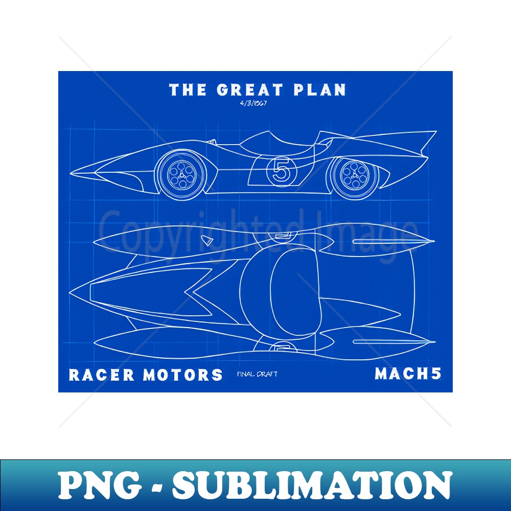 Mach 5 Blueprint - The Great Plan - Premium Sublimation Digi | Inspire ...