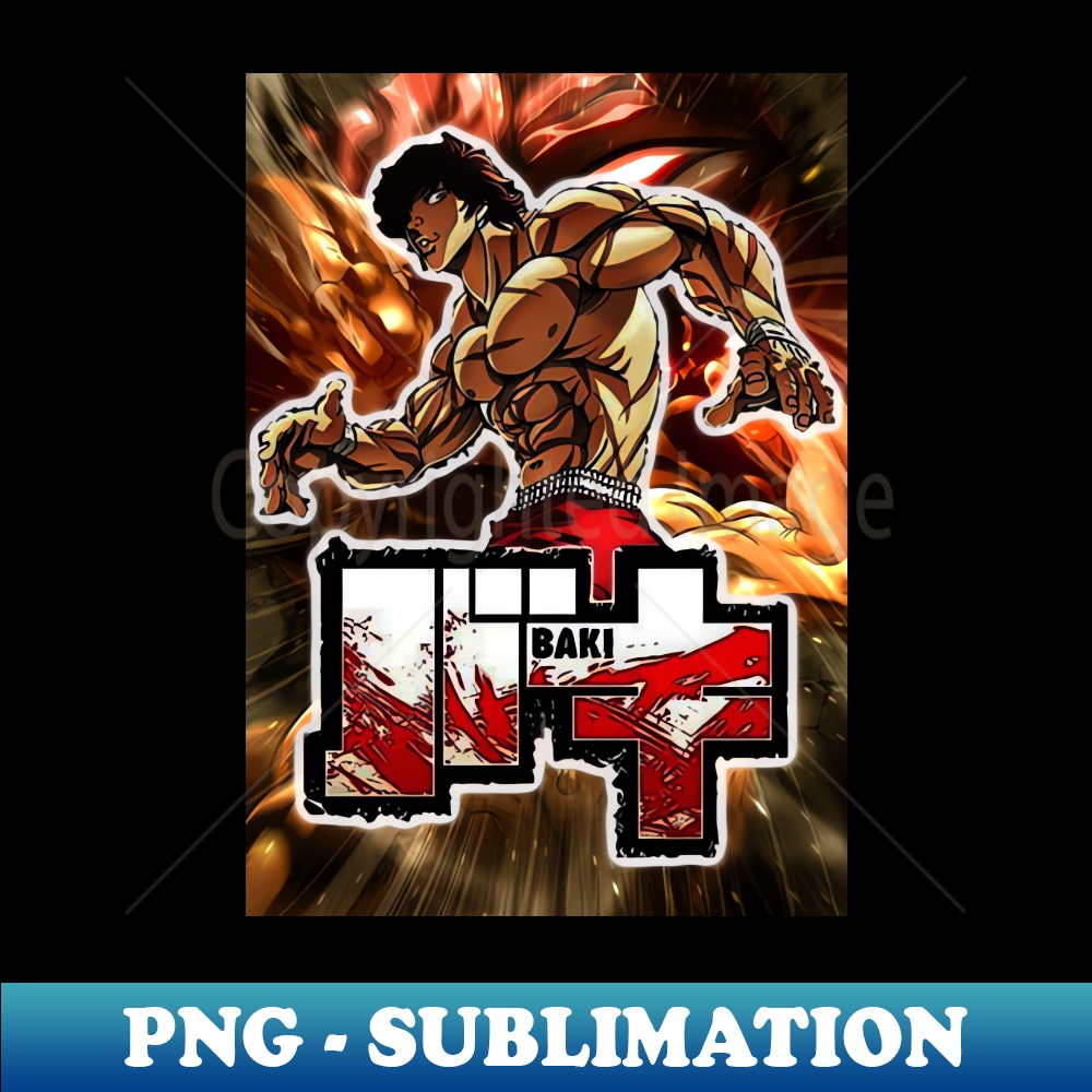 Baki Hanma - PNG Sublimation Digital Download - Bring Your D | Inspire ...