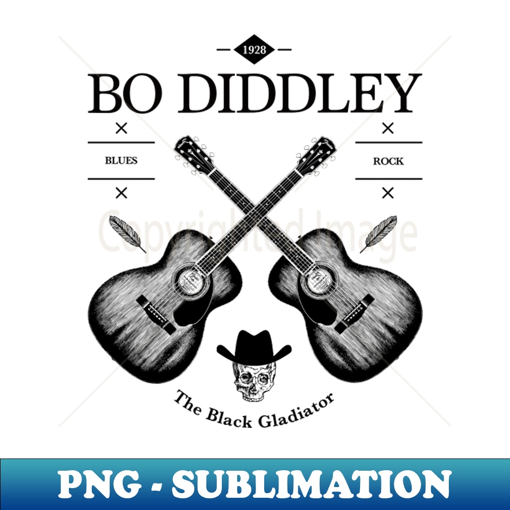 Bo Diddley Acoustic Guitar Logo - Creative Sublimation PNG D - Inspire ...