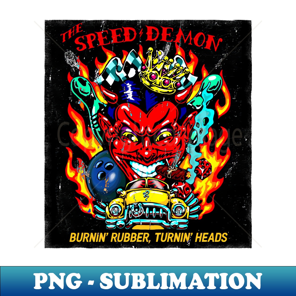 Speed Demon - Vintage Sublimation PNG Download - Vibrant and | Inspire ...