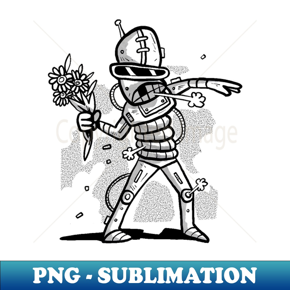Robot - PNG Transparent Sublimation Design - Unleash Your Cr - Inspire ...