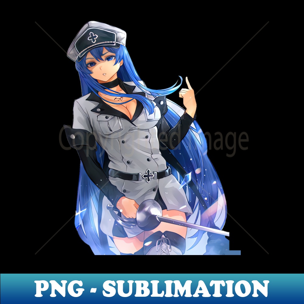 Akame Ga Kill Waifu Esdeath - PNG Transparent Sublimation Fi | Inspire ...