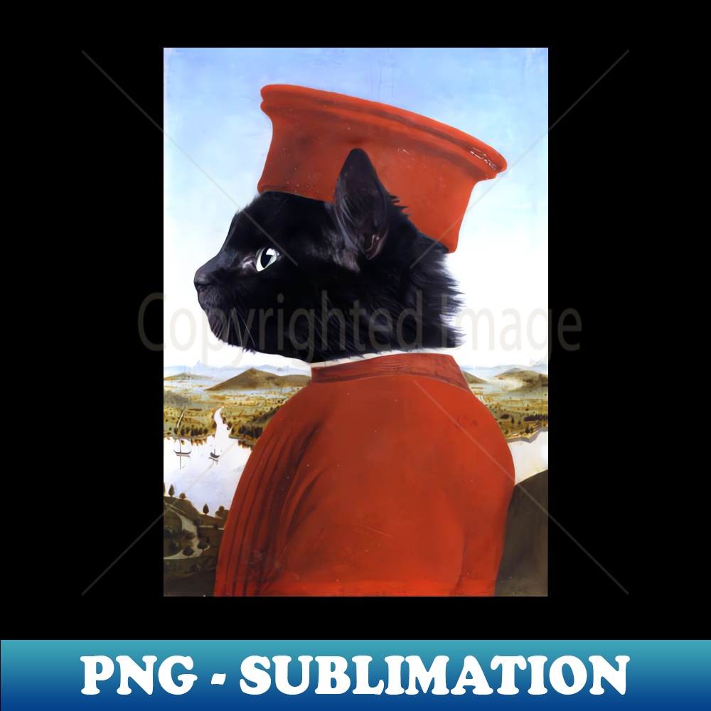 Portrait of a Black Cat as Federico da Montefeltro - Pet Gif | Inspire ...