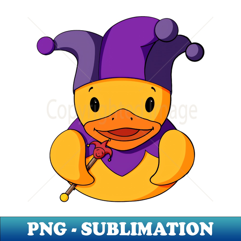 Court Jester Rubber Duck - Decorative Sublimation PNG File - | Inspire ...