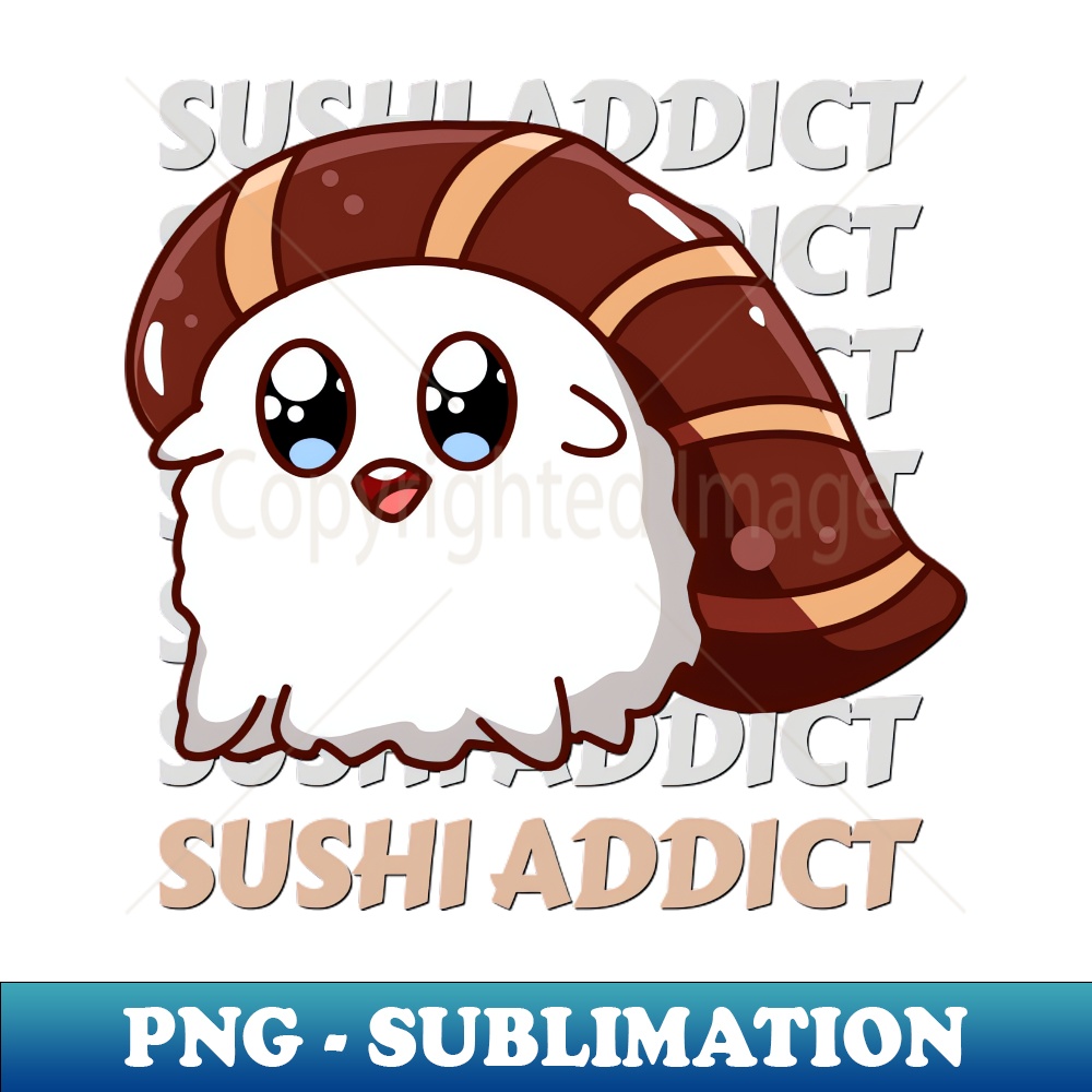 Sushi addict Cute Kawaii I love Sushi Life is better eating | Inspire ...