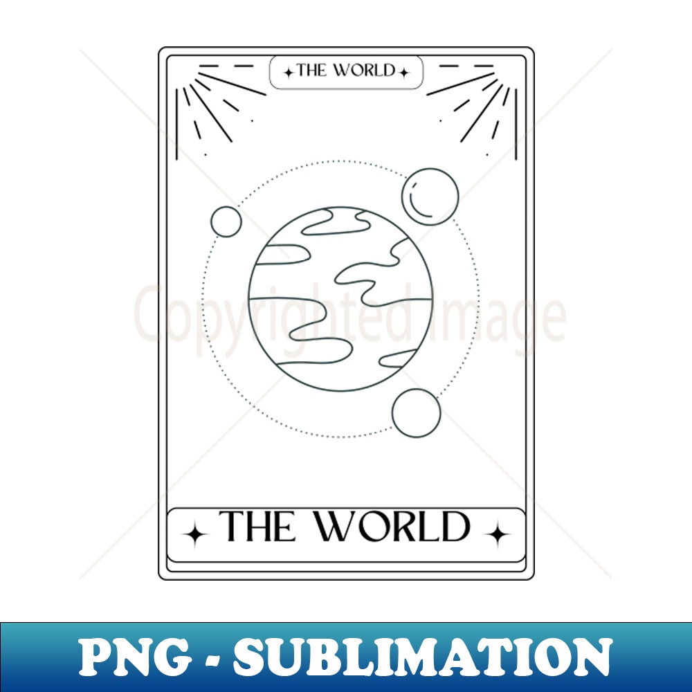 the world tarot card - PNG Sublimation Digital Download - Bo | Inspire ...