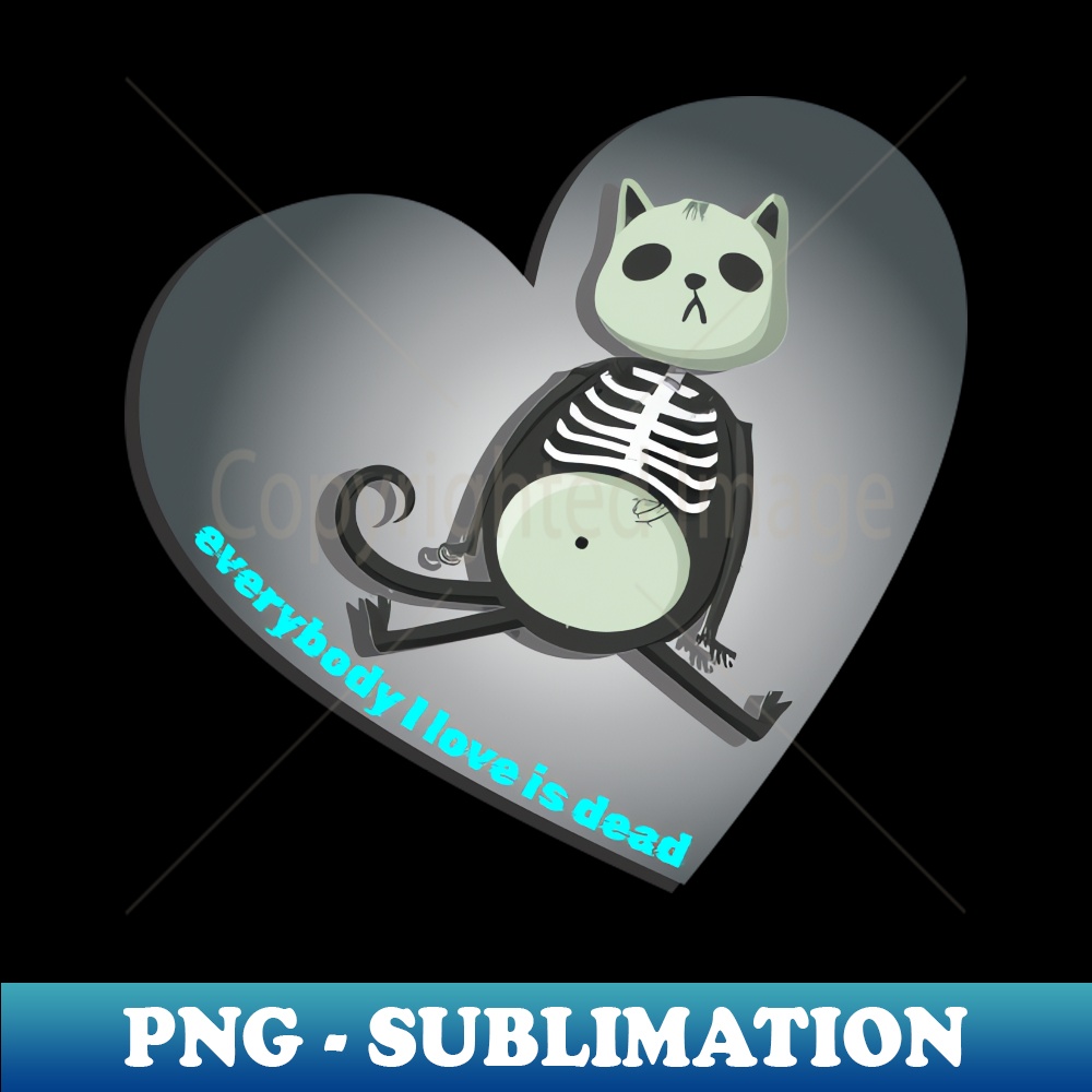 skeleton kitty - Creative Sublimation PNG Download - Perfect | Inspire ...