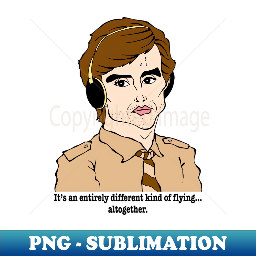 AIRPLANE PARODY COMEDY MOVIE FAN ART - Premium Sublimation D | Inspire ...