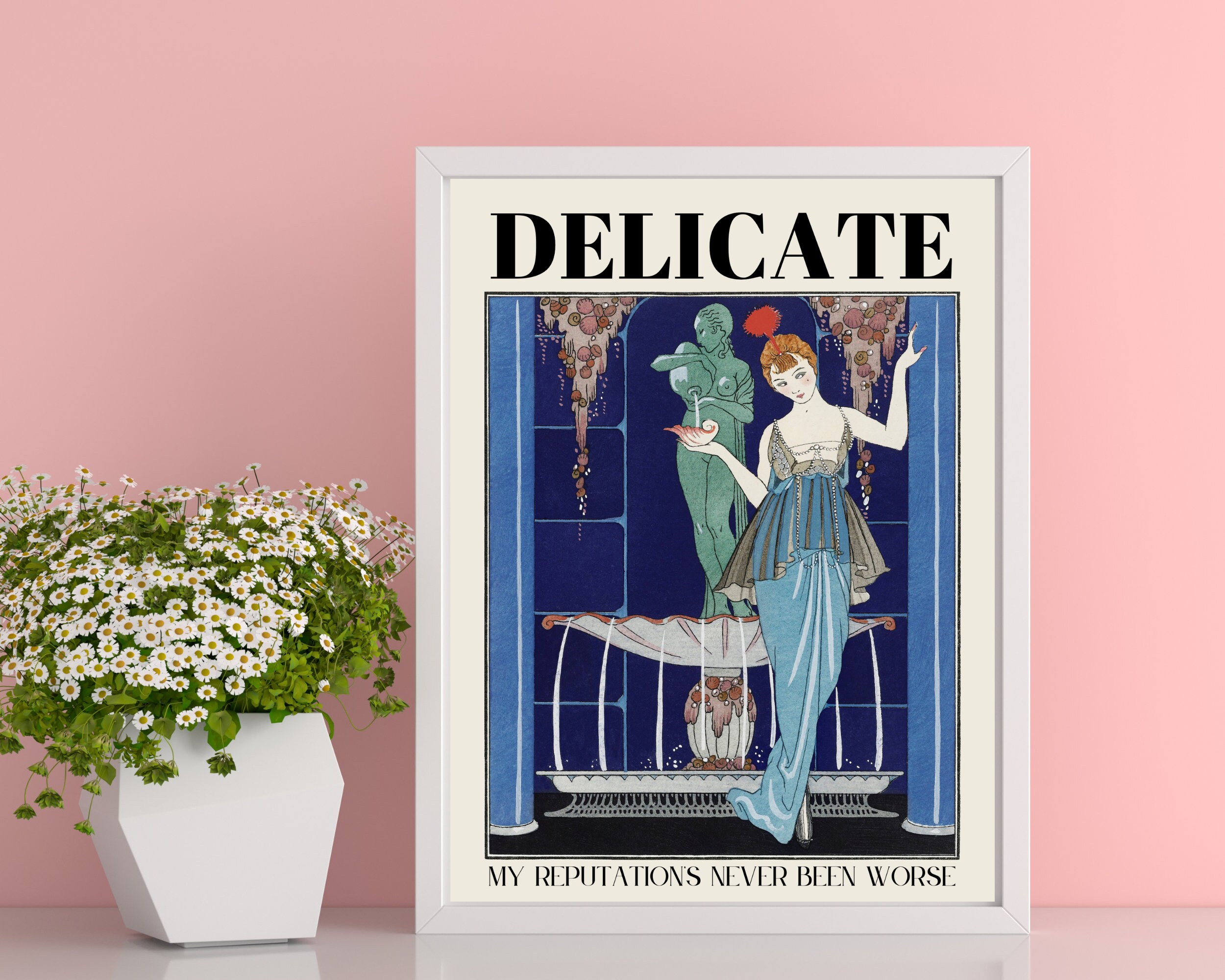 Delicate Reputation Song Lyrics Wall Art, 1920s Vintage Fash - Inspire ...