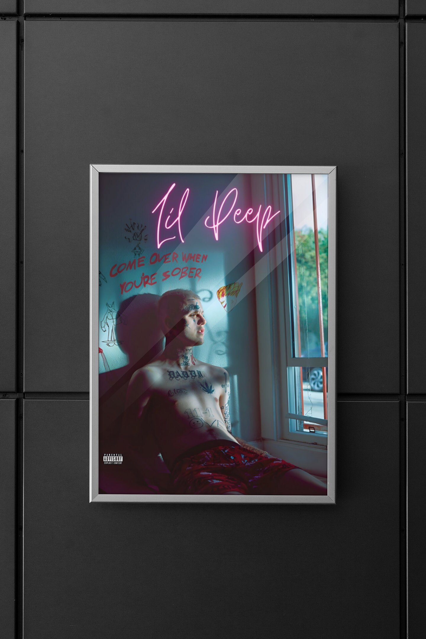 Lil Peep Lil Peep Poster Lil Peep Album Poster Come Over | Inspire Uplift