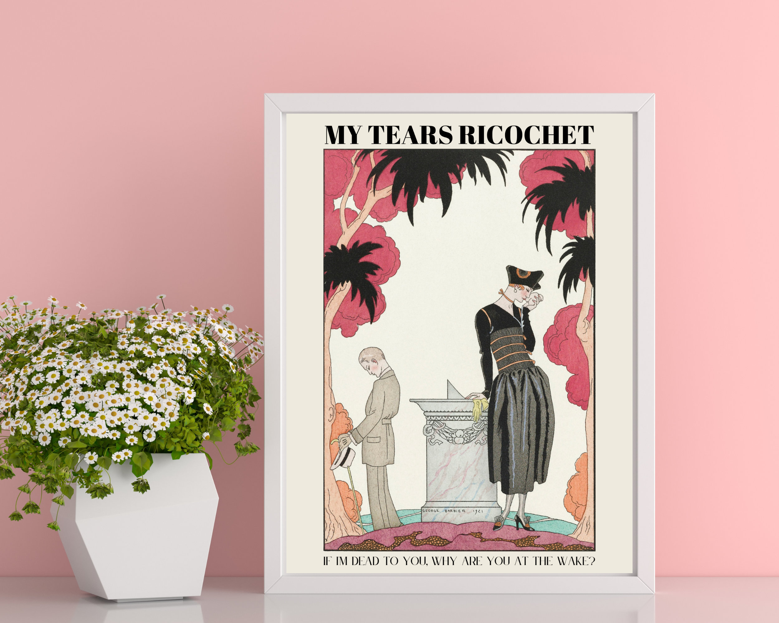 My Tears Ricochet Folklore Song Lyrics Wall Art, 1920s Art V | Inspire ...