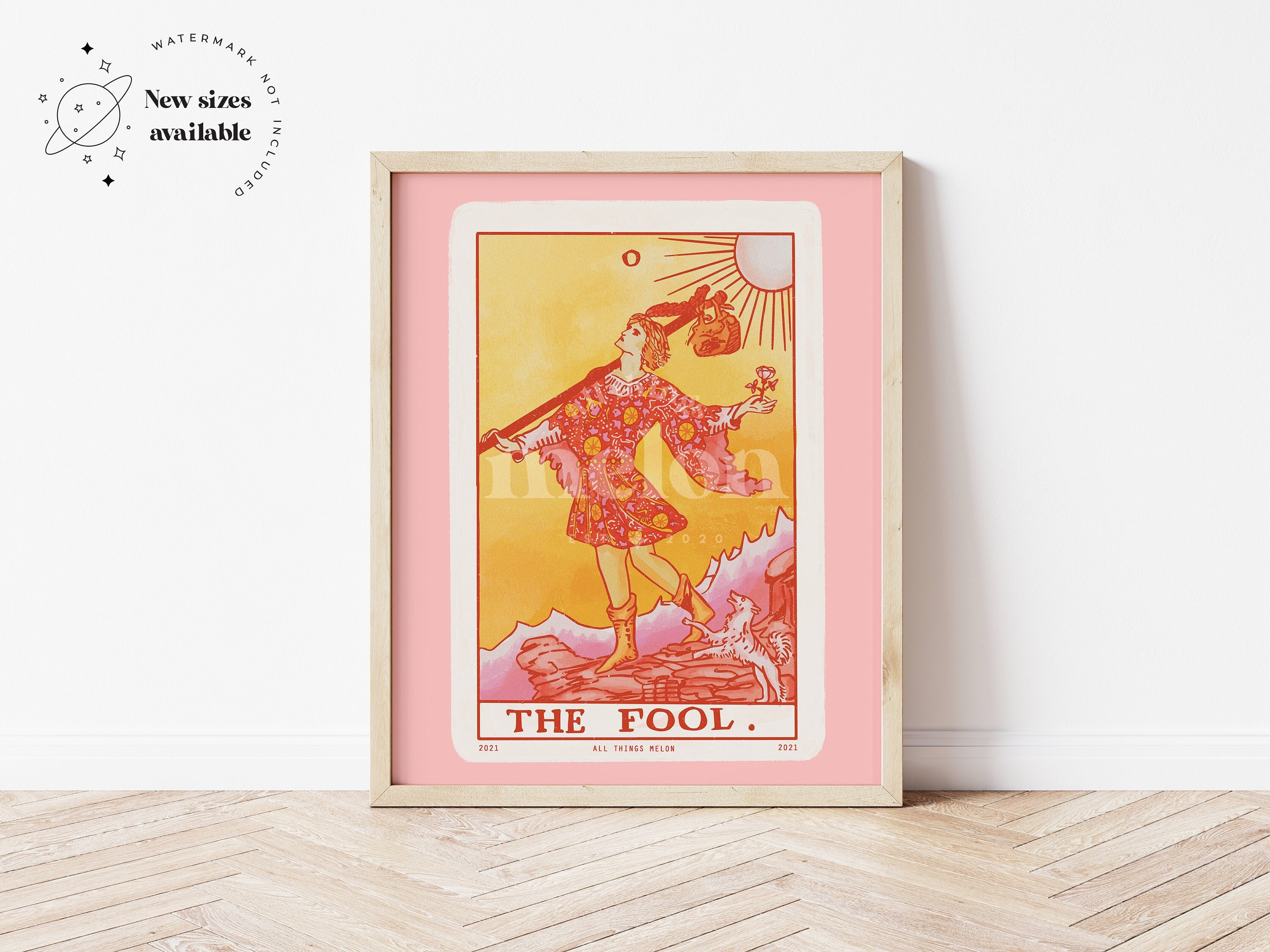 THE FOOL, Tarot, Illustration, Downloadable print, Printable | Inspire ...