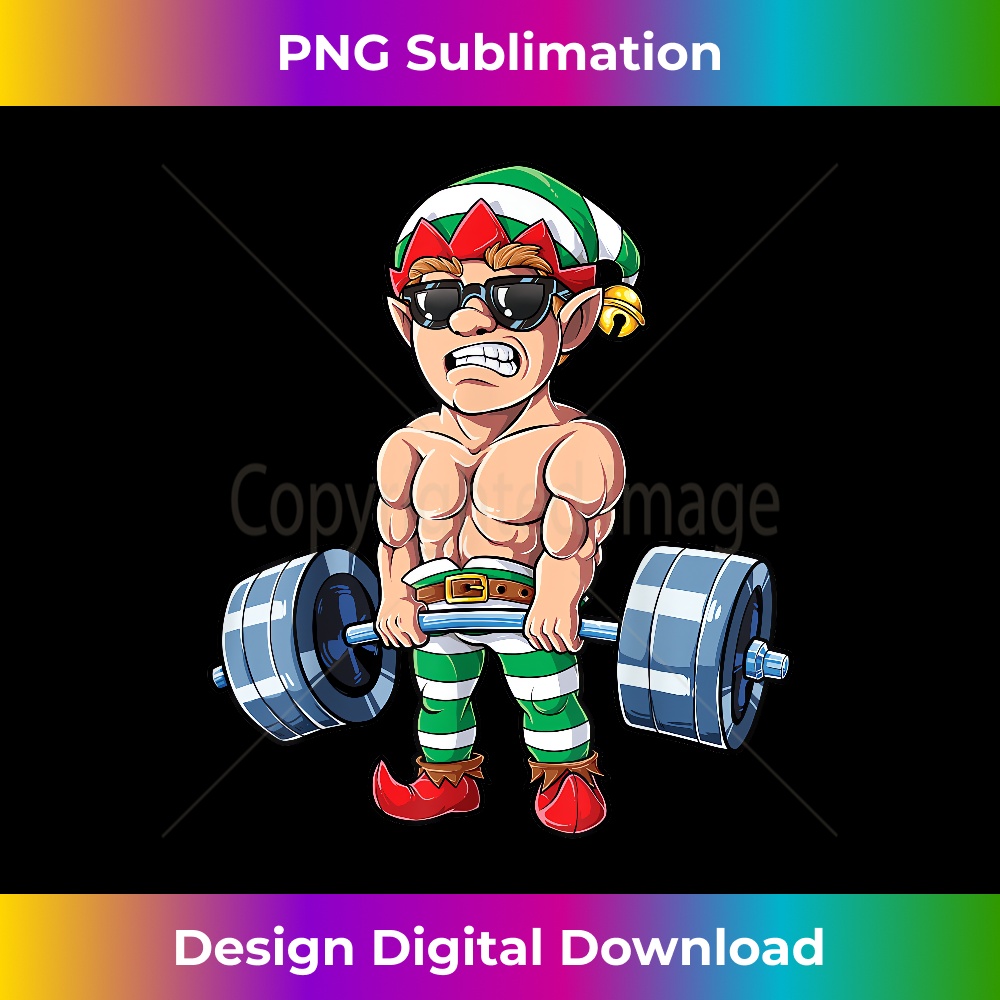 Elf Weightlifting Christmas Fitness Gym Deadlift Xmas - Chic - Inspire ...