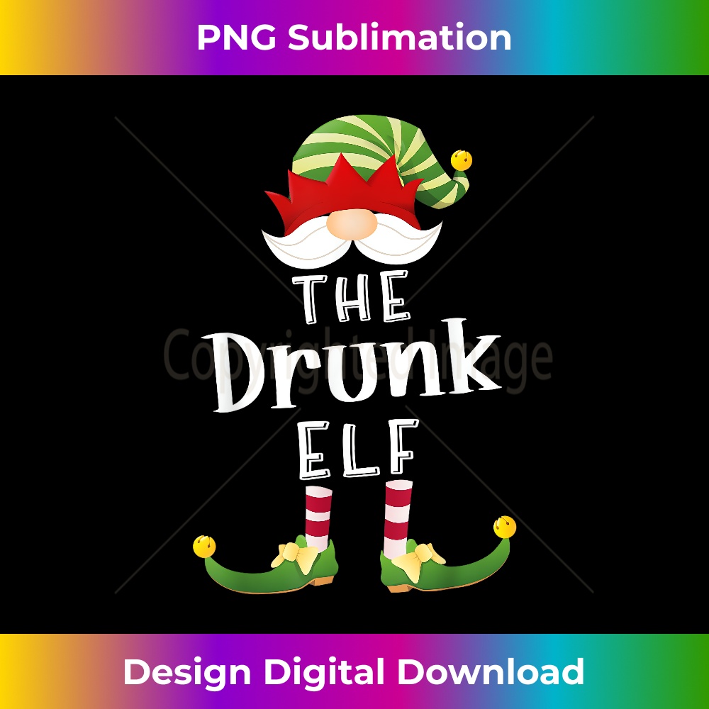 Drunk Elf Group Christmas Funny Pajama P - Sleek Sublimation - Inspire Uplift