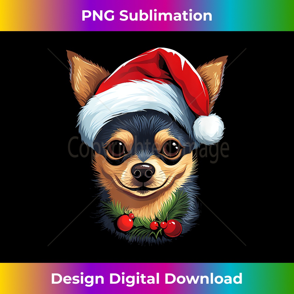 Chihuahua dog dogs Christmas walking Tank T - Deluxe PNG Sub - Inspire ...