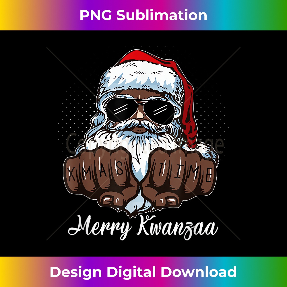 Merry Kwanzaa Santa Black Christmas African Amer - Vibrant S | Inspire ...