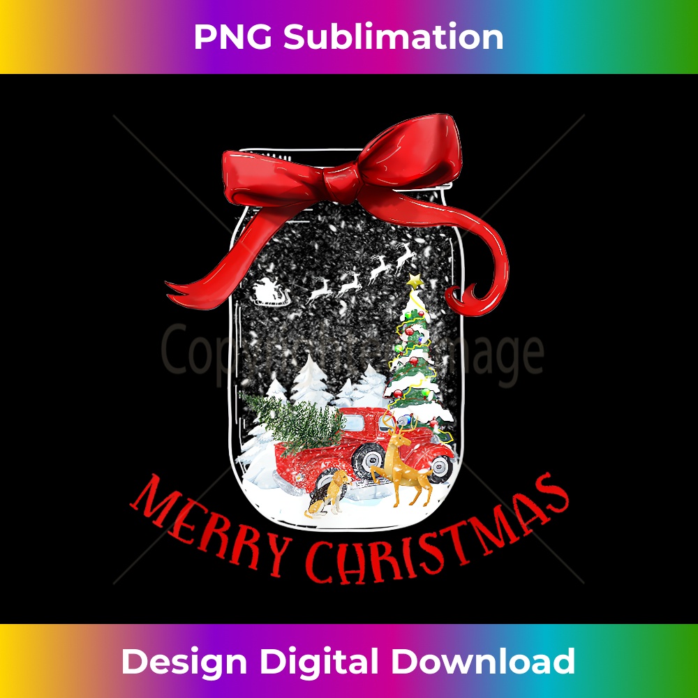 Country Christmas Mason Jar Snowglobe, Red Ribbon, Hol - Art | Inspire ...