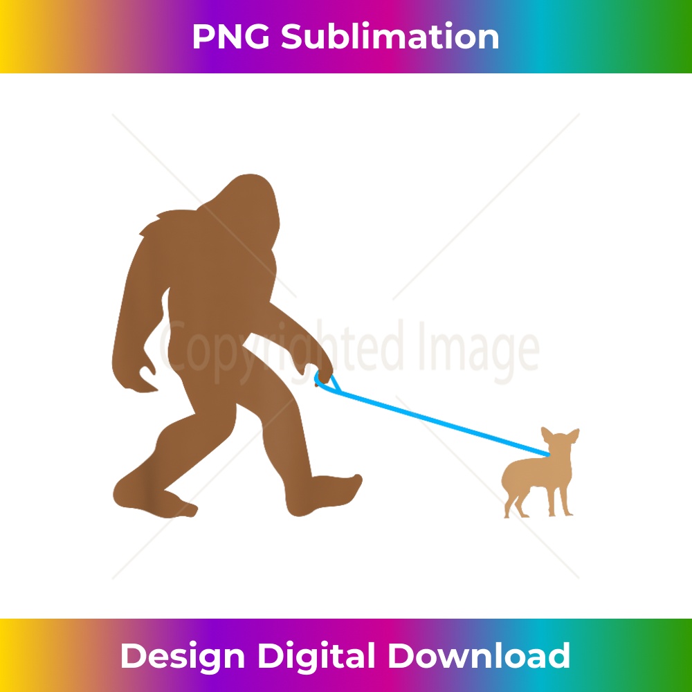 Bigfoot Walking Chihuahua Dog Funny Sasquatch - Luxe Sublima | Inspire ...
