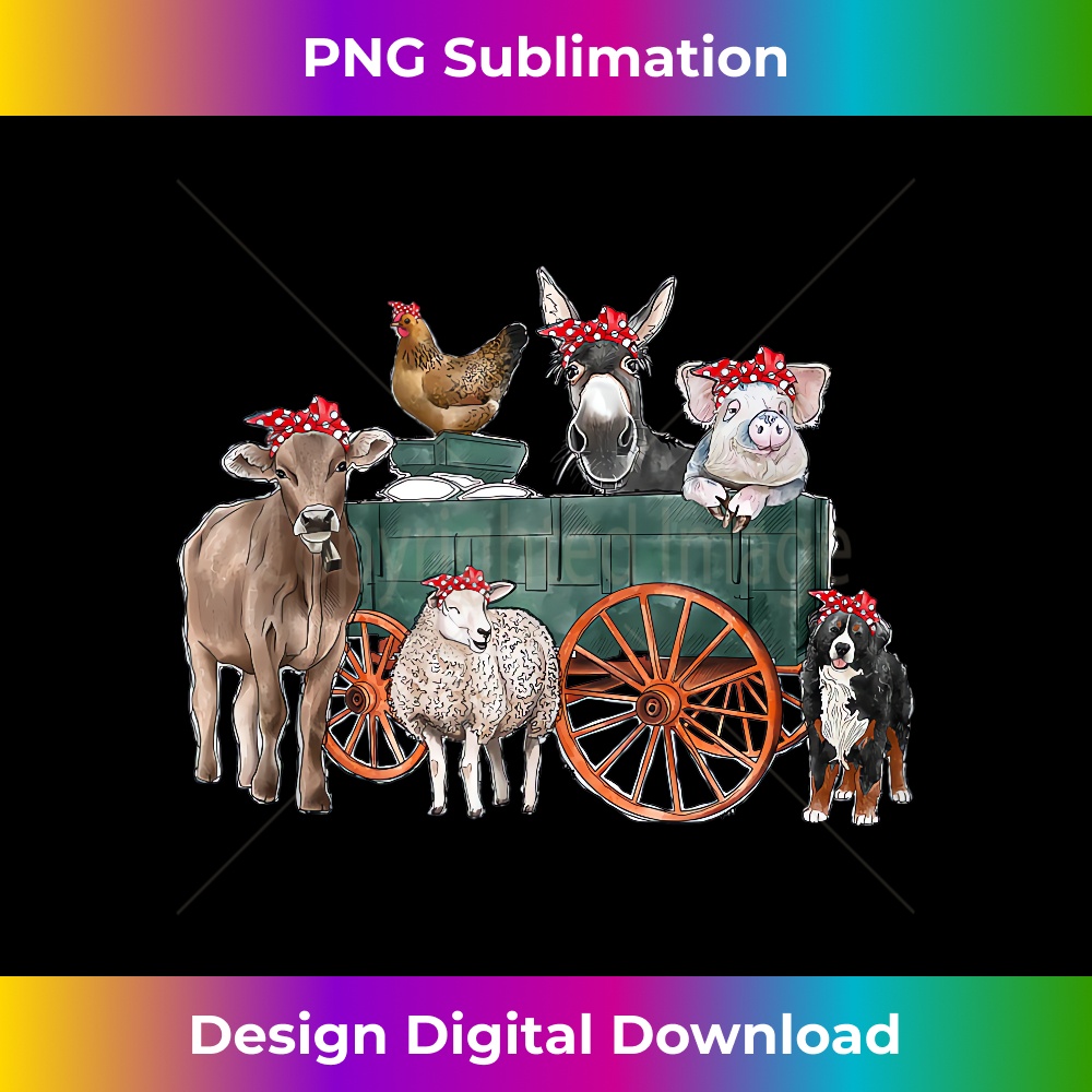 Farm Animals Wagon Pig Goat Sheep Dog Chicken Donkey Tank - | Inspire ...