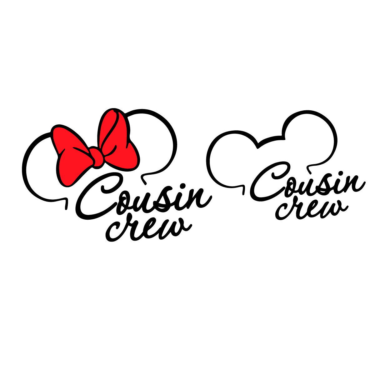 Cousin Crew Disney Svg, Matching Disney Cousin Svgs, Disney | Inspire ...