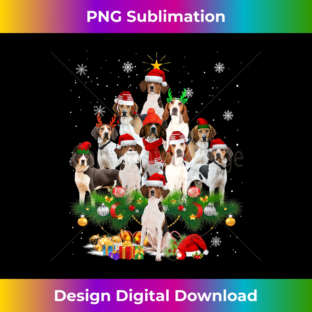 Womens Treeing Walker Coonhound Christmas Tree Lights Dog Gi - Inspire ...