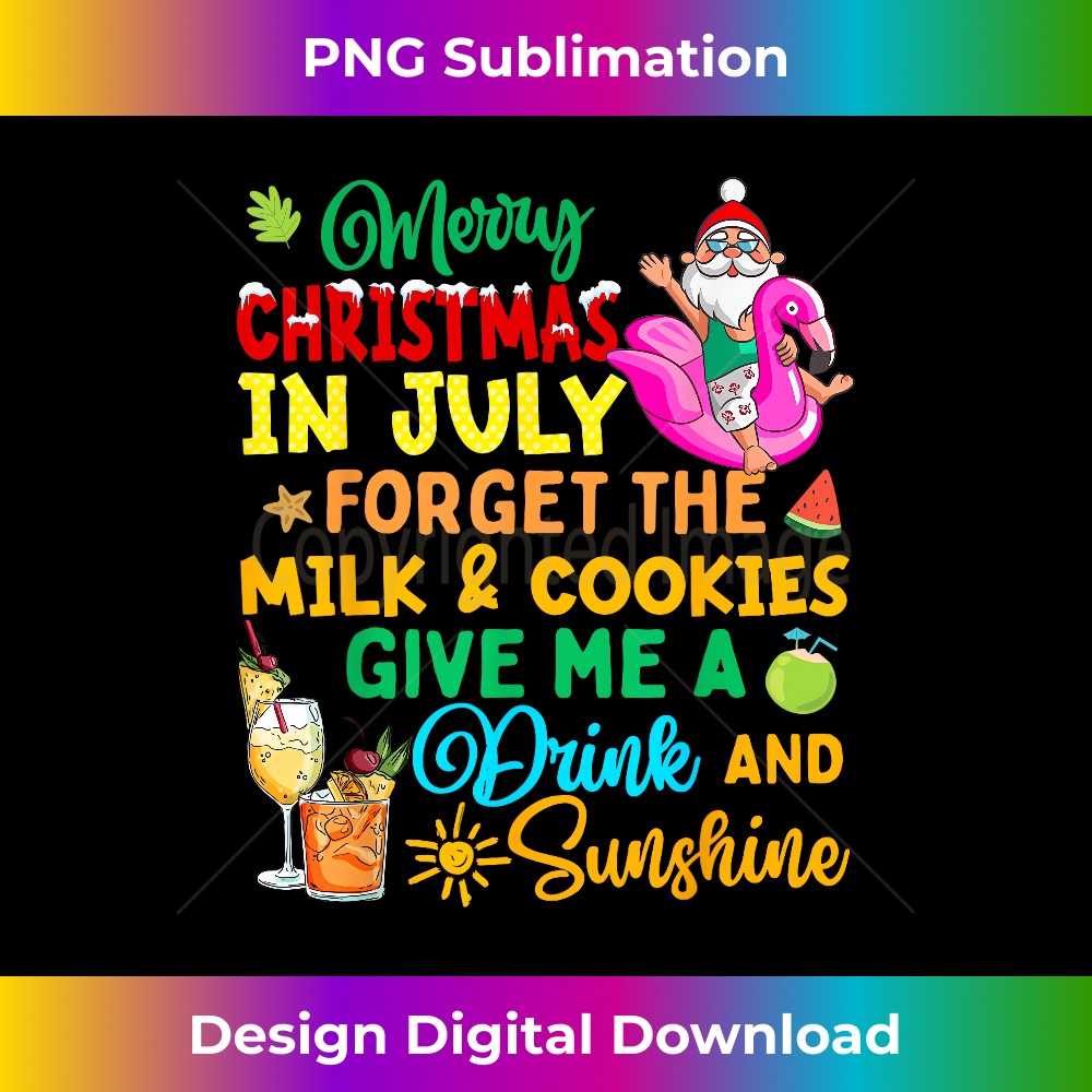 Merry Christmas In July Santa Beach Party Summer Vaca - Urba | Inspire ...