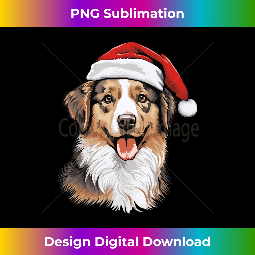 Australian Shepherd Santa Hat Christmas Aussie Dog Lovers Lo | Inspire ...
