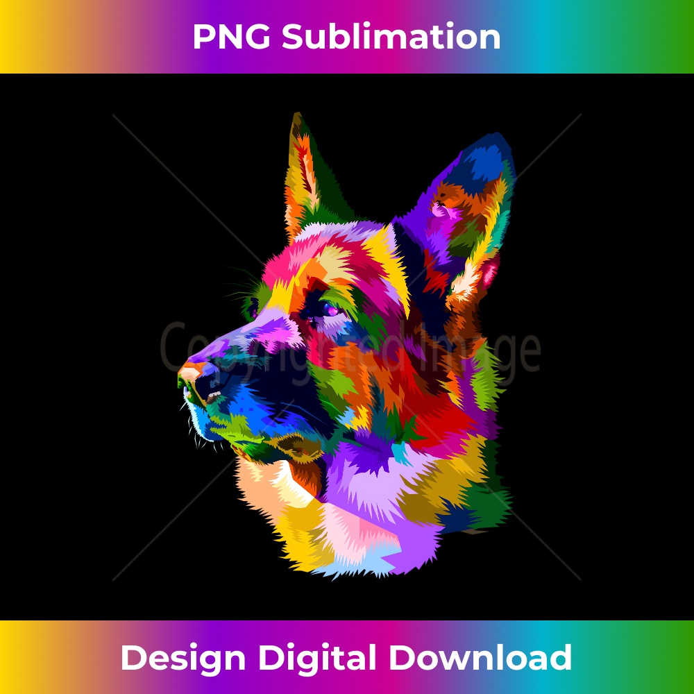 Colorful German shepherd, German shepherd dog owner Long Sl | Inspire ...