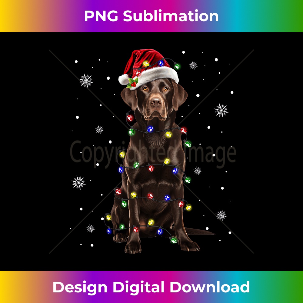 Chocolate Lab Labrador Christmas Tree Light Pajama Dog Xmas | Inspire ...