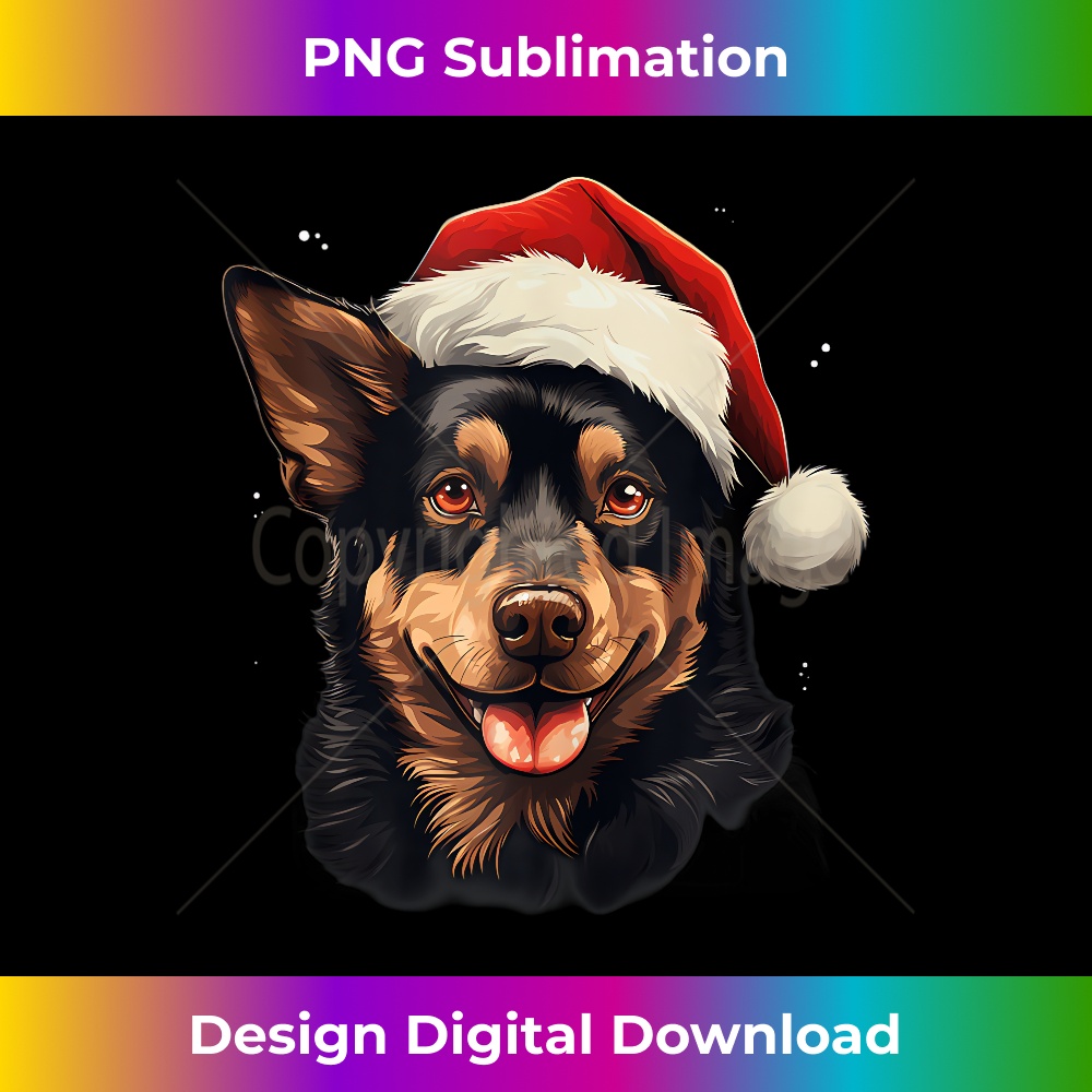 Merry Xmas Australian Kelpie Dog Christmas Tank - Luxe Subli | Inspire ...