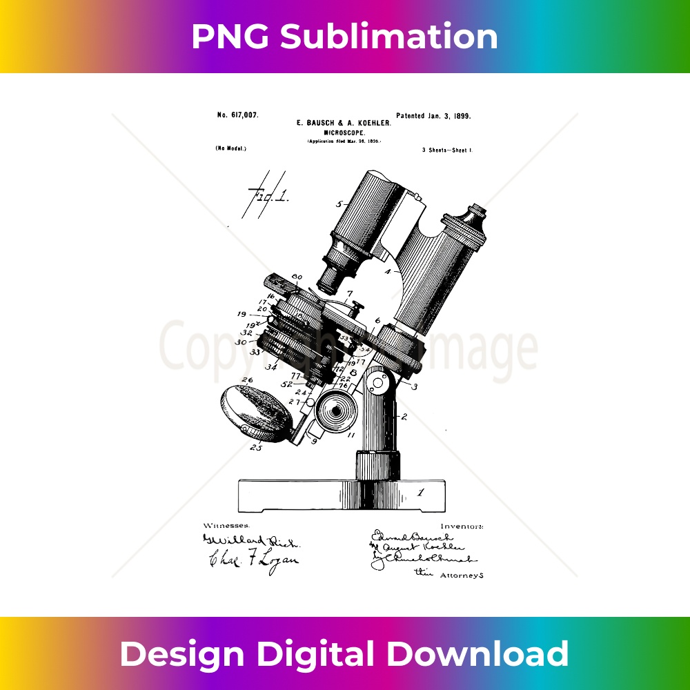 Microscope Microscopy Biologist Gift Patent microbiolo - Bes | Inspire ...