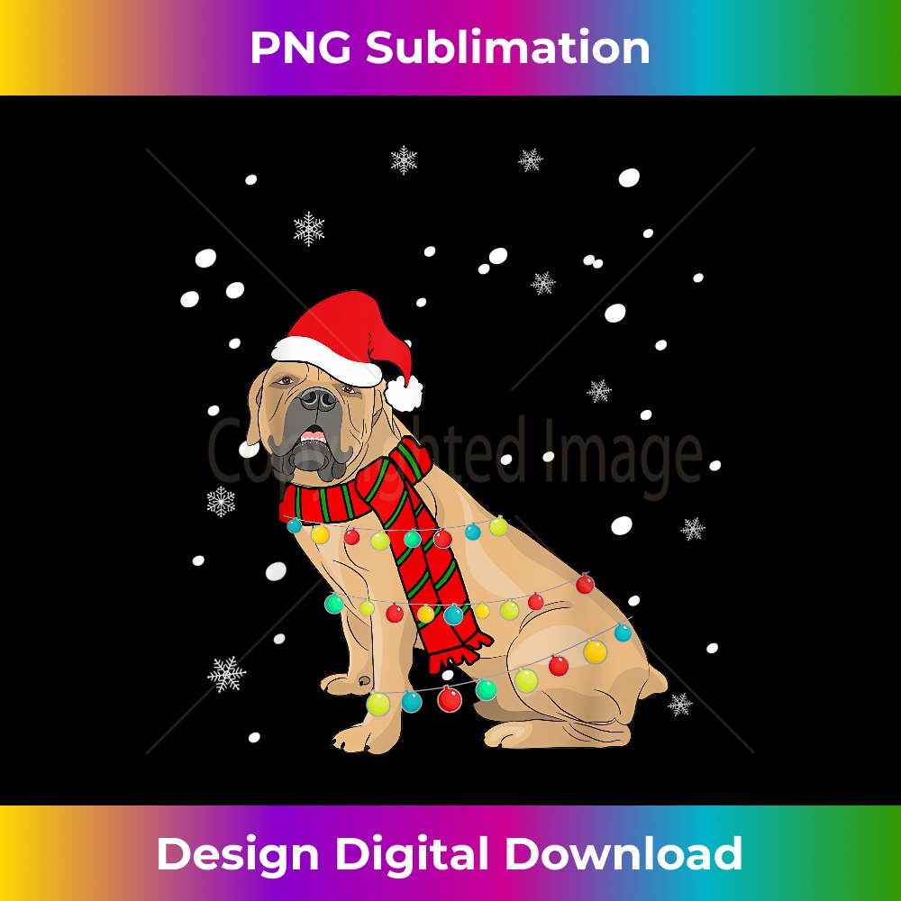 Cute Christmas Boerboel Dog Li - Sophisticated PNG Sublimati | Inspire ...