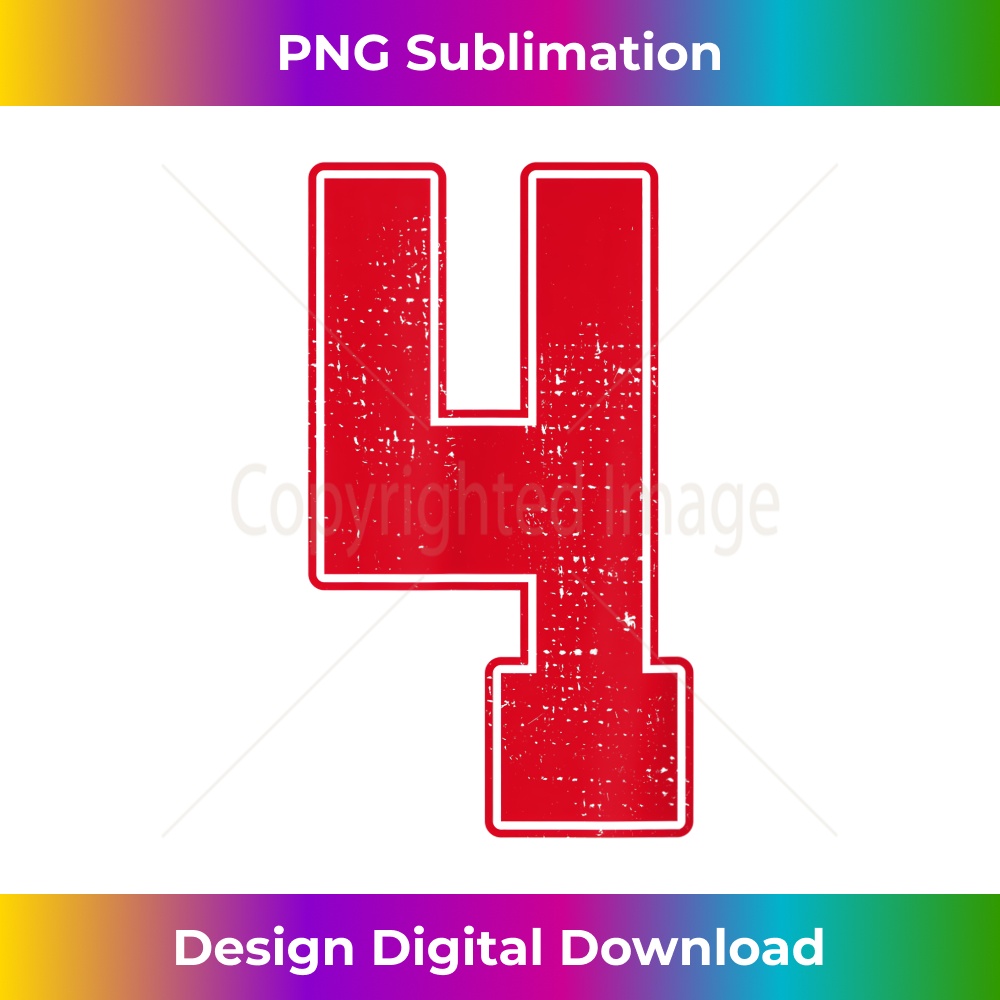 #4 Outline Number 4 Varsity Fan Sports Team Grey Je - Futuri | Inspire ...