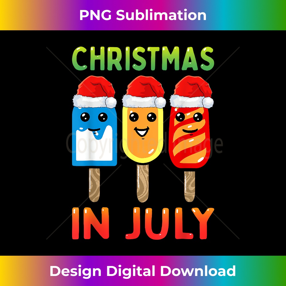 Christmas In July Santa Hat Ice Pops Funny Kids Toddler - Vi | Inspire ...